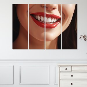 Beautiful Smile Canvas Print, Dentist Wall Art, Dentist Gift, Dentist ...