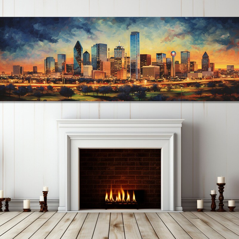 Dallas Skyline - Etsy