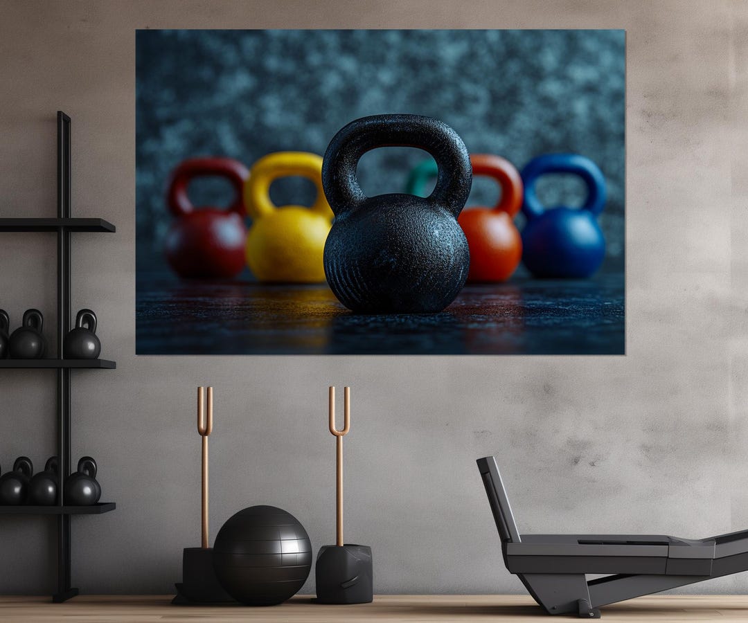 Fitness Wall Art, Workout Motivation Canvas Print, Gym Wall Decor ...