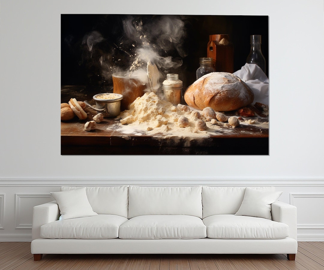 Bakery Wall Decor, Baker Gift, Bread Wall Art, Kitchen Wall Decor ...