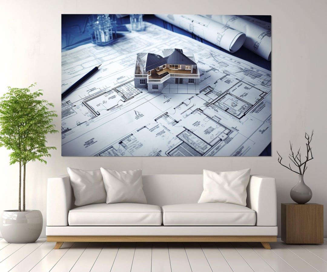 Architect Wall Art, Architect Gift, Architect Canvas Print, Architect ...