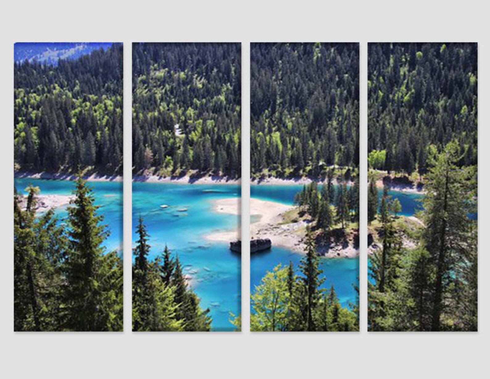 Alpine Lake Canvas Art Alps Canvas Print Alpine Forest Print - Etsy