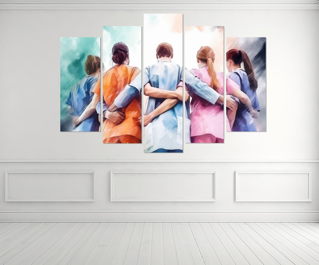 Doctors Wall Art, Hospital Wall Decor, Doctor Gift, Doctors Canvas Print, Framed and Ready to ...