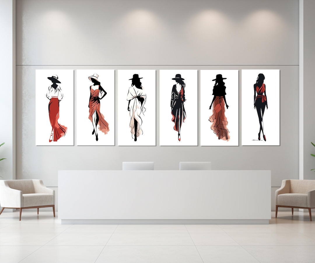 Fashion Wall Art, Large Fashion Canvas Print, Model Agency Decor, Model ...