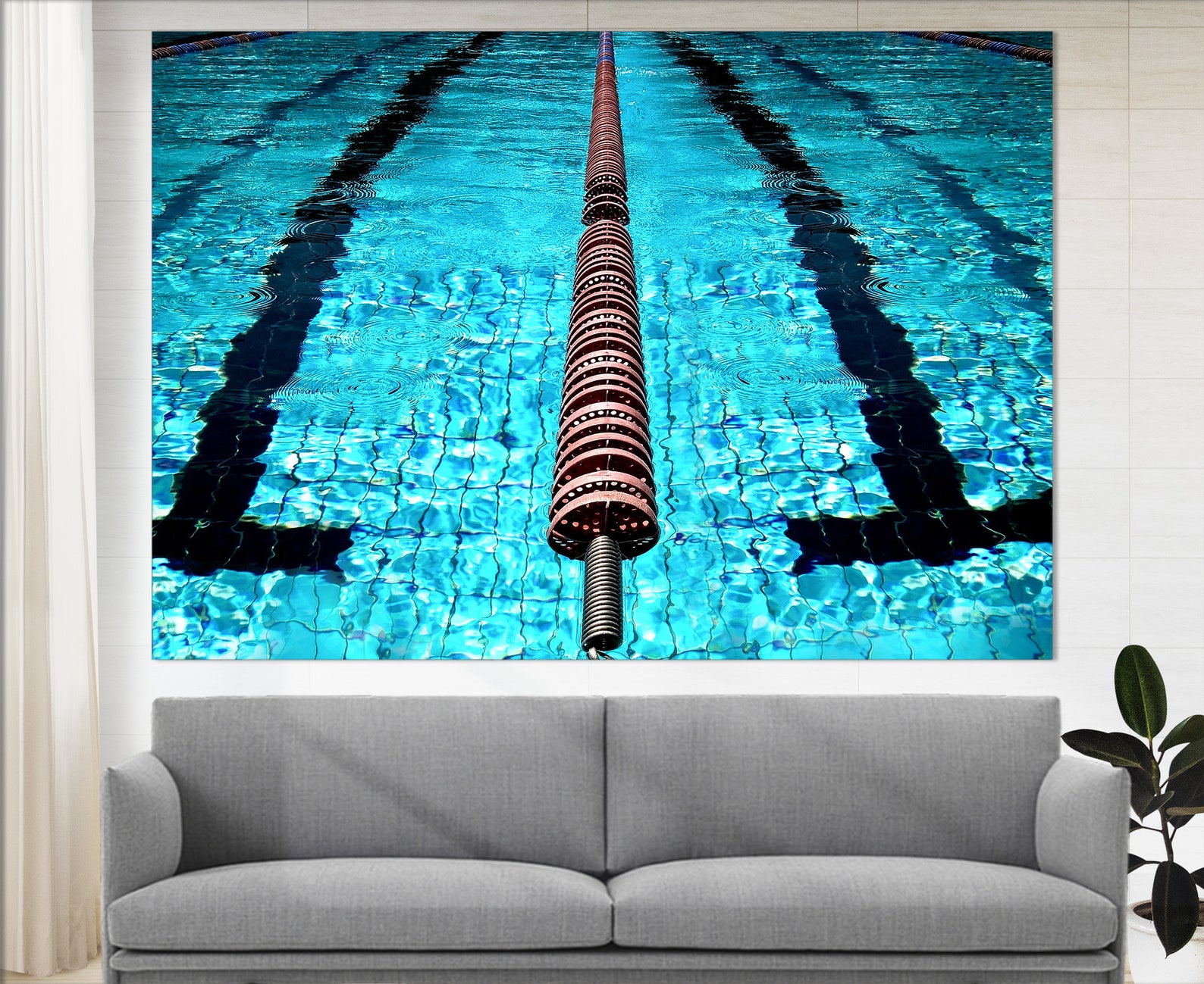 Swimming Pool Underwater Canvas Art Swimming Wall Art | Etsy