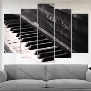 Vintage Piano Canvas Print, Abstract Piano Photo, Pianist Gift for ...