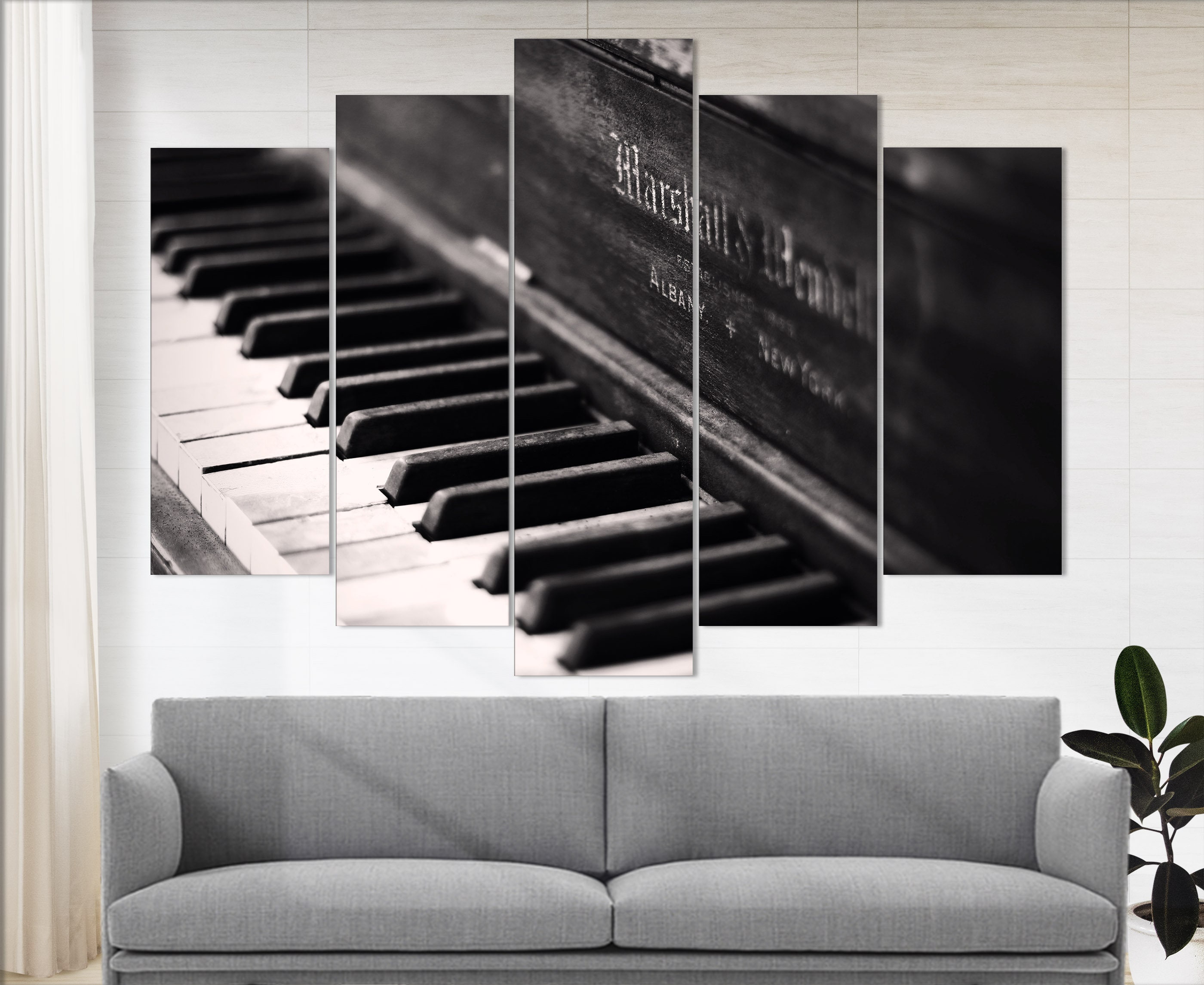 Vintage Piano Canvas Print Abstract Piano Photo Pianist Gift - Etsy