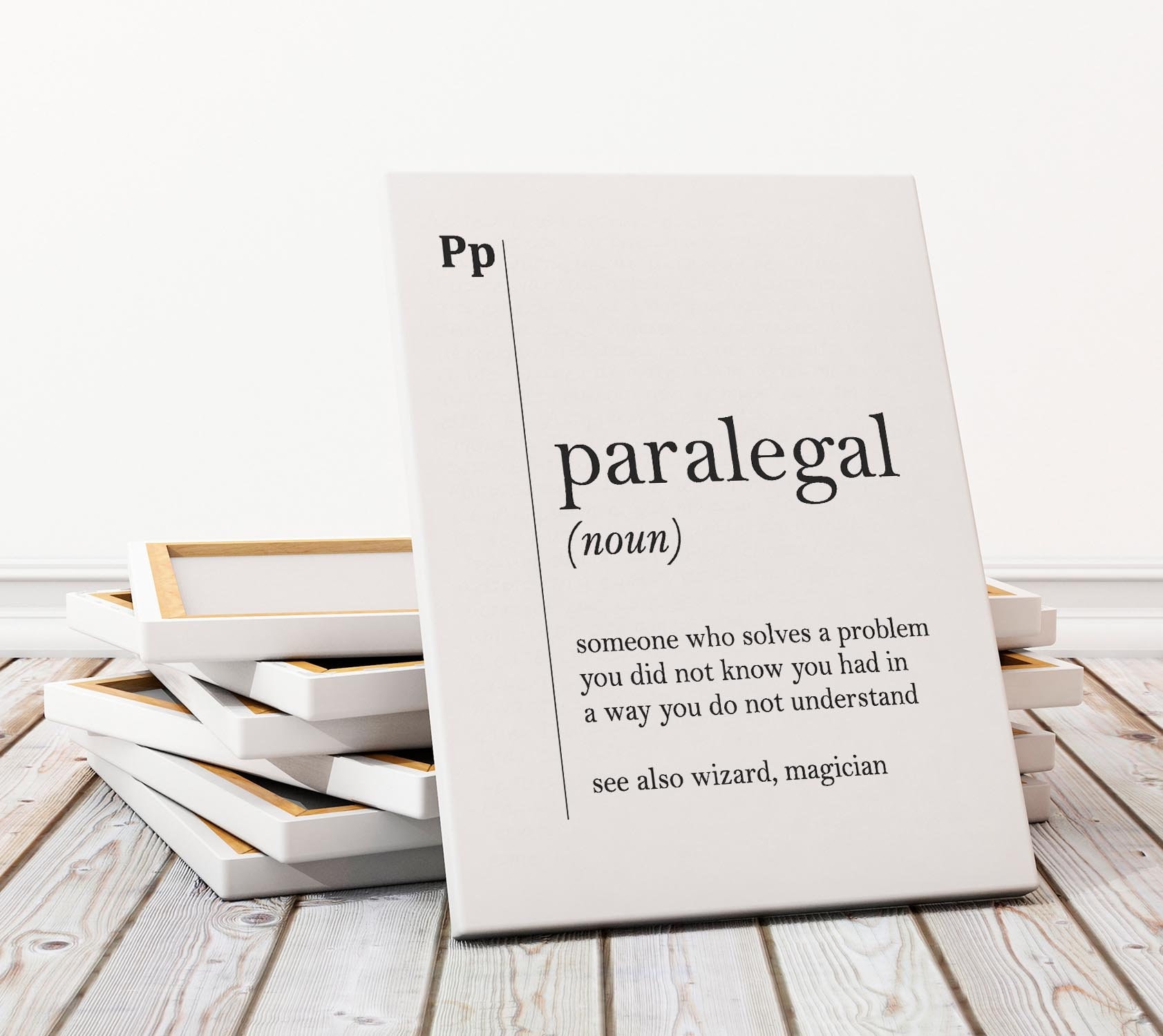 Paralegal Definition Canvas Print Lawyer Gift Lawyer Office - Etsy