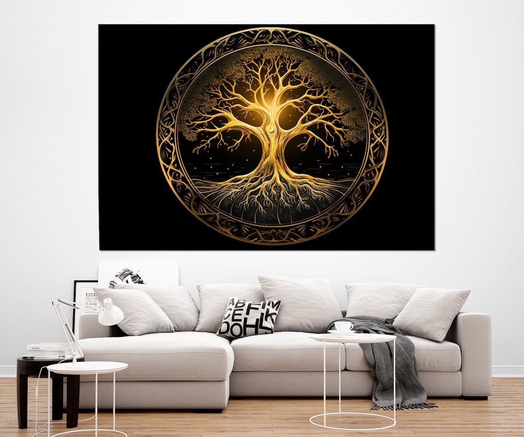 Tree of Life Canvas Print, Tree of Life Wall Art, Tree of Life Painting ...