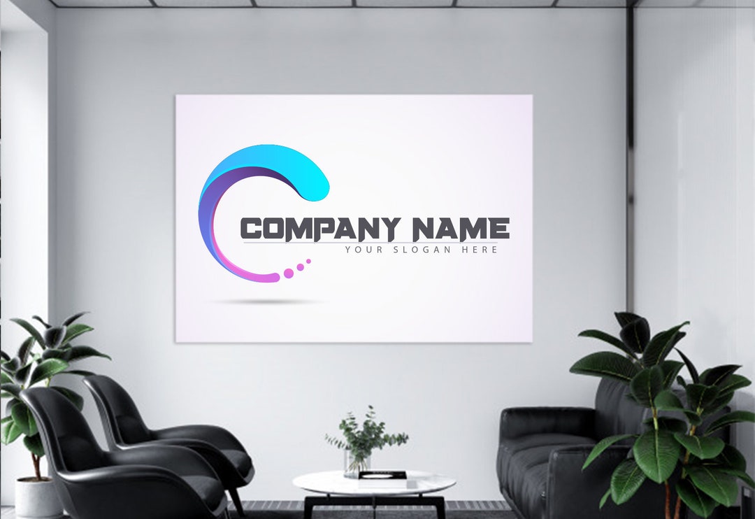 Your Company Logo Canvas Print, Custom Business Sign on Canvas ...
