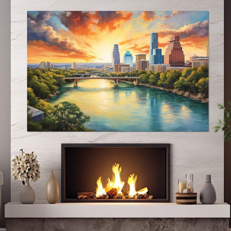 Austin Abstract - Etsy