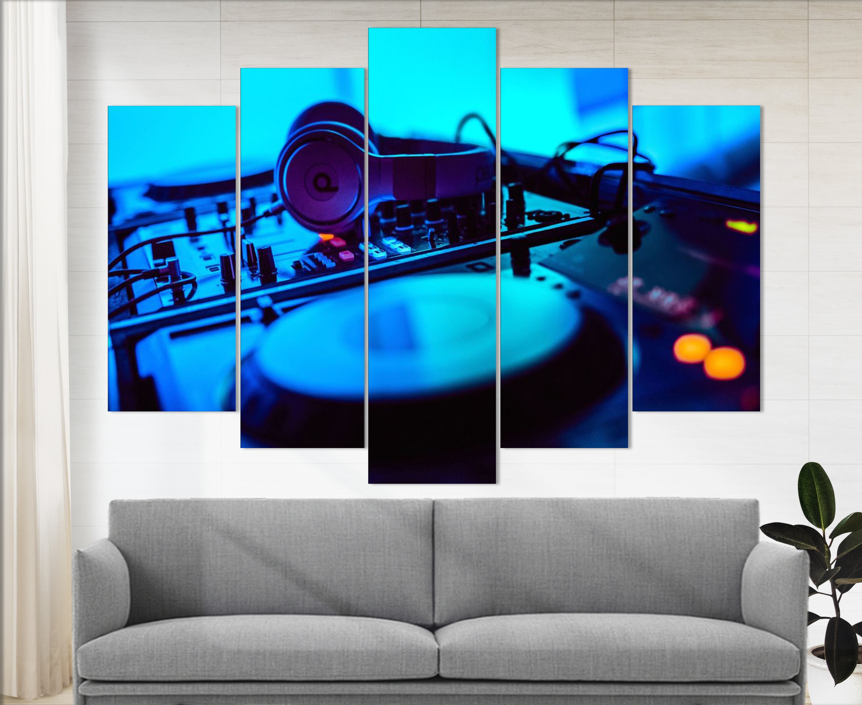 Dj Mixer Canvas Print Dj Gift Night Club Wall Decor Dj Wall - Etsy