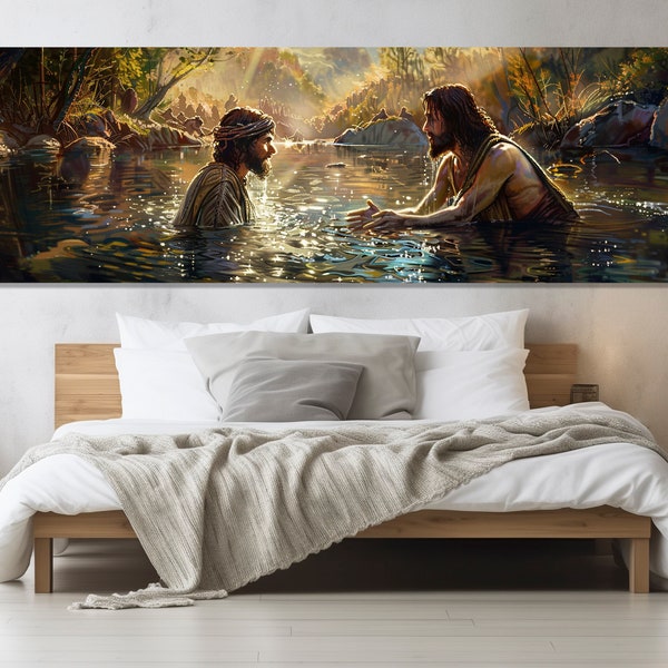 Jesus and John the Baptist Art - Etsy