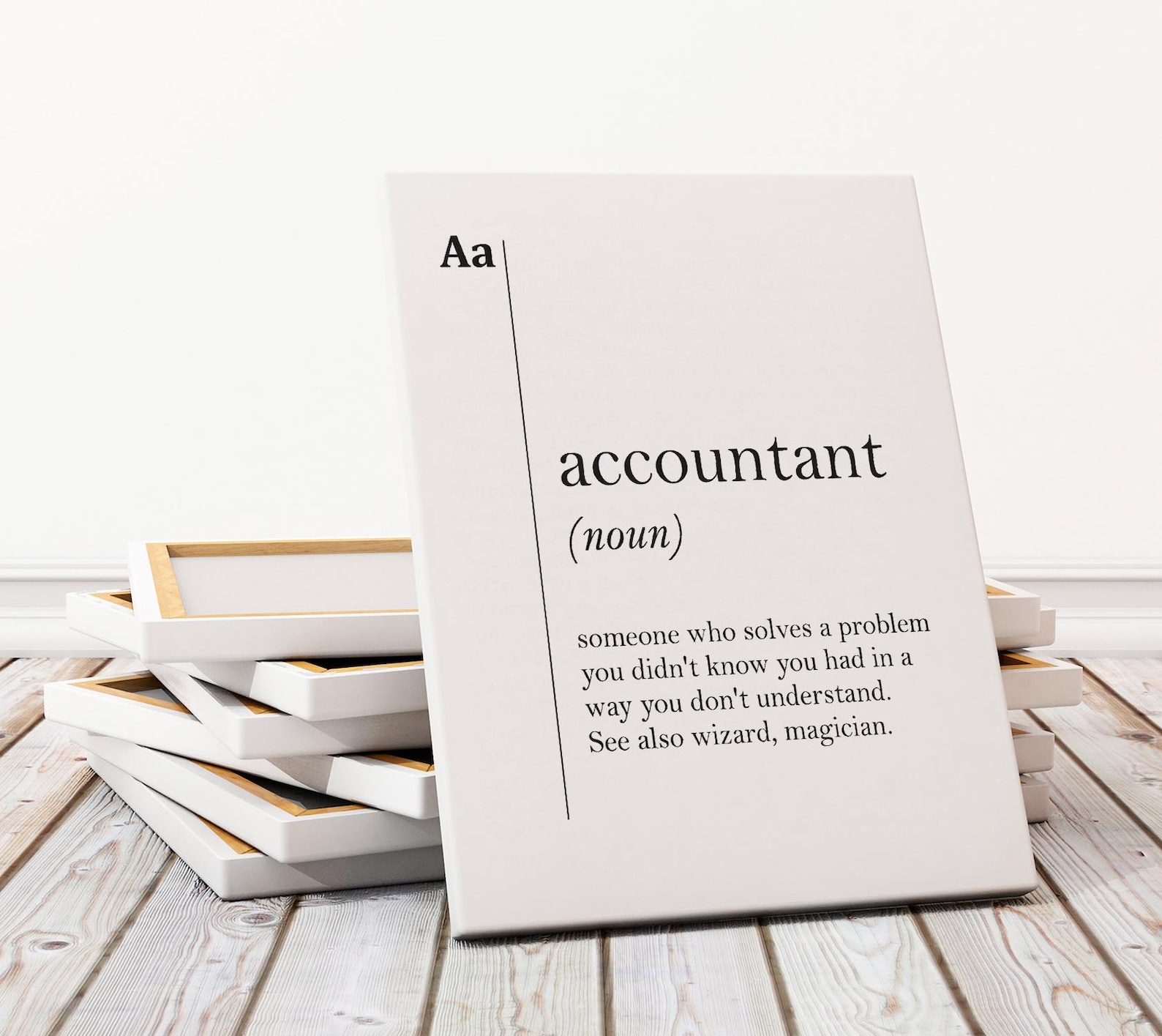 Accountant Canvas Art Definition Poster Accountant Gift - Etsy UK