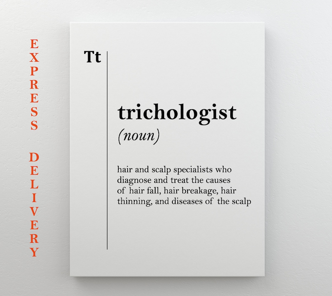 Trichologist Definition Trichologist Gift Stylist Hairdressing Salon ...