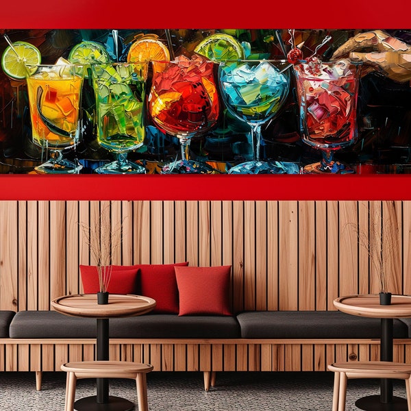 Cocktail Painting - Etsy