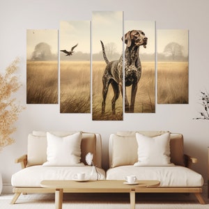 German Shorthaired Pointer on the Hunt Canvas Print, Hunting Wall Art ...