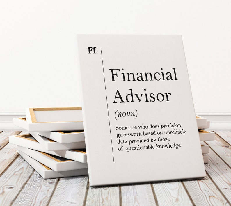 Financial Advisor Definition Canvas Print Financial Advisor | Etsy