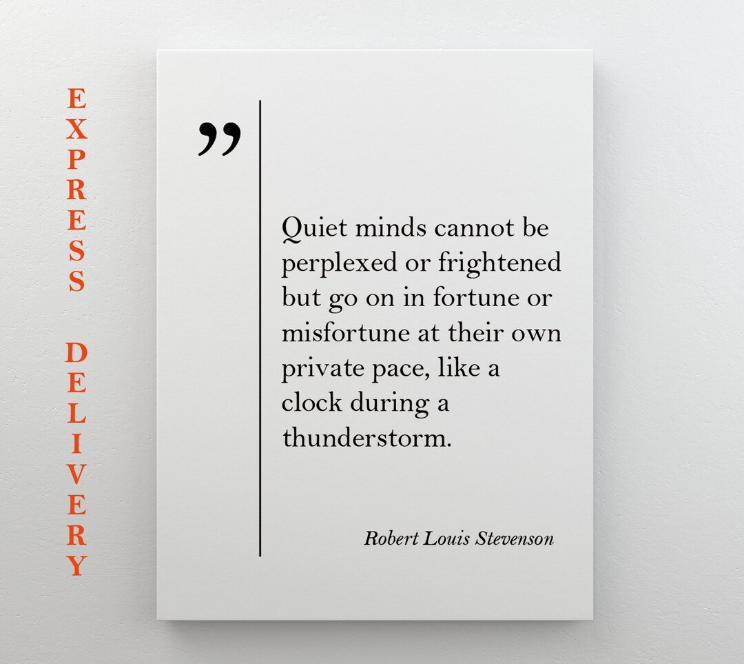 Robert Louis Stevenson Quote Canvas Print, Inspirational Canvas Art ...