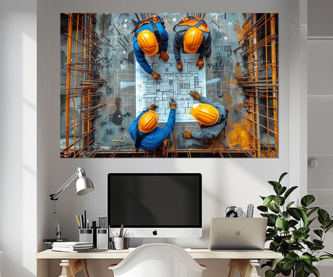 Сonstructing Wall Art, Builder Gift, Architect Gift, Construction Wall ...