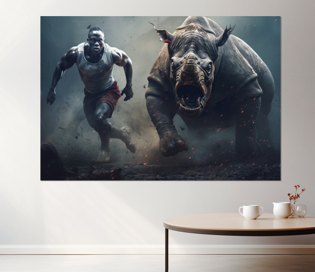 Abstract Rugby Wall Art, Rugby Canvas Print, Rugby Painting, Framed and ...