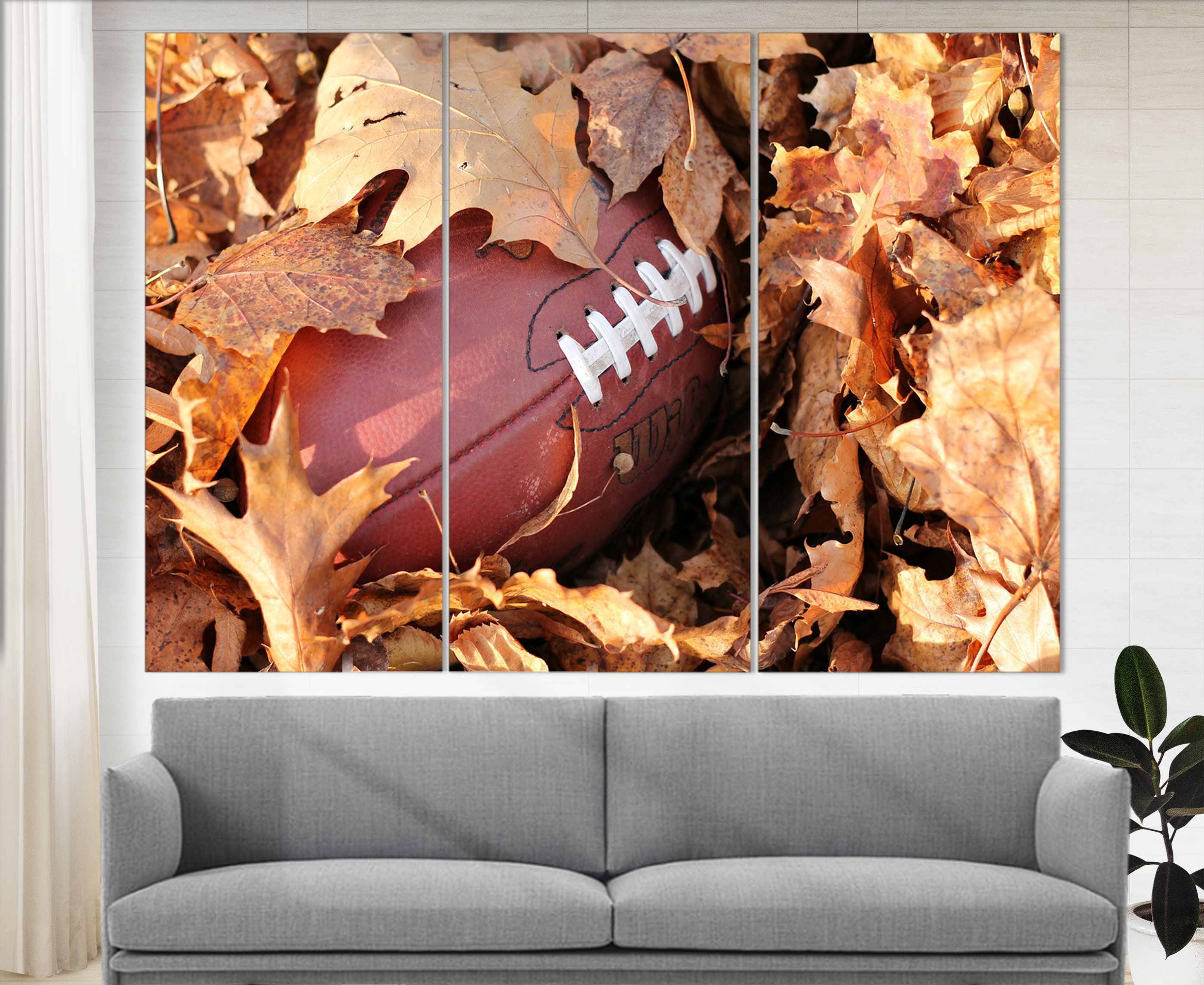 Football Wall Art Football Canvas Print Football Print NFL - Etsy Norway