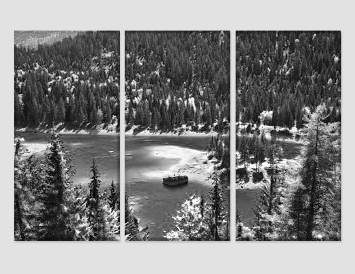 Alpine Lake Canvas Art Alps Canvas Print Alpine Forest Print - Etsy