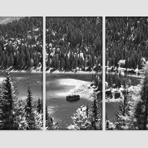 Alpine Lake Canvas Art Alps Canvas Print Alpine Forest Print - Etsy