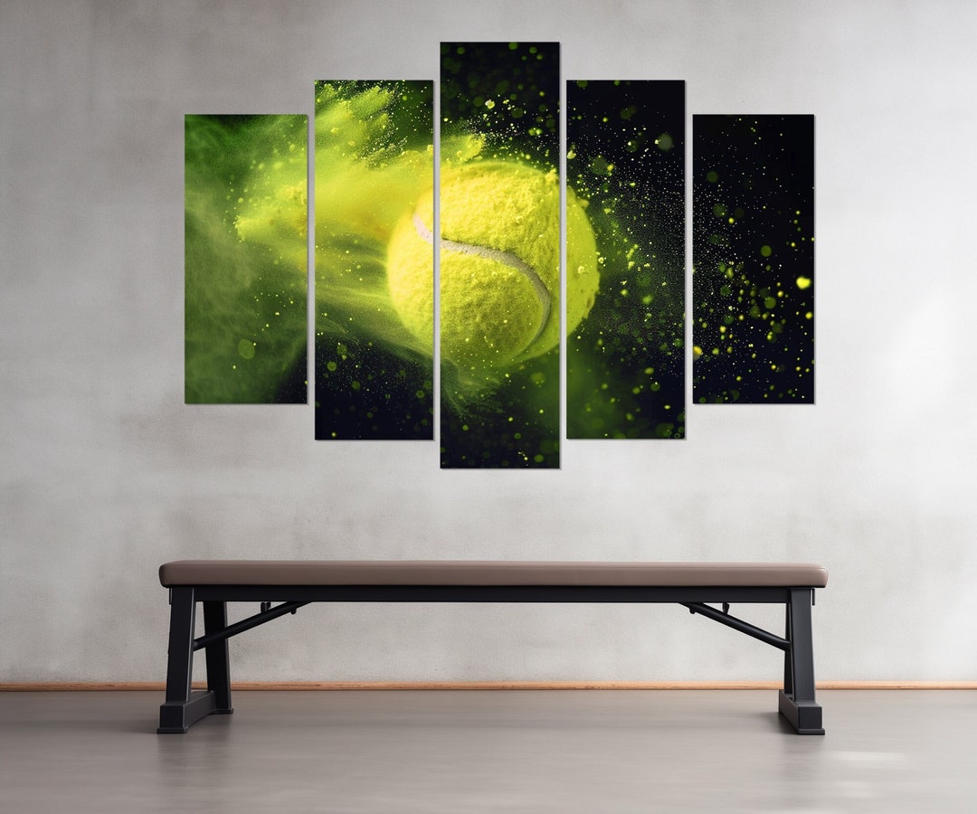 Abstract Tennis Canvas Print, Tennis Wall Art, Tennis Player Gift ...