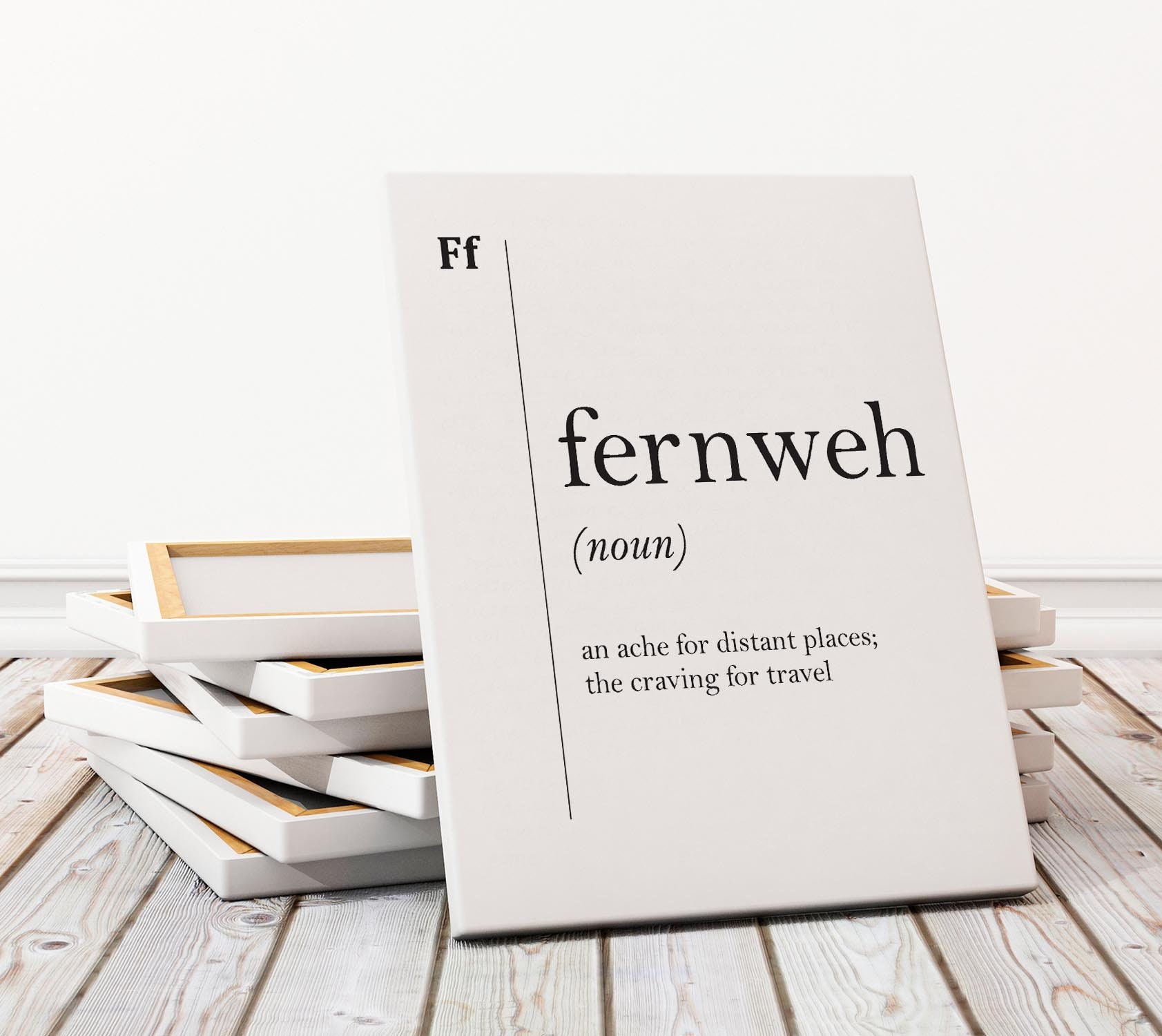 Fernweh Canvas Print Fernweh Definition Romantic Family Wall | Etsy