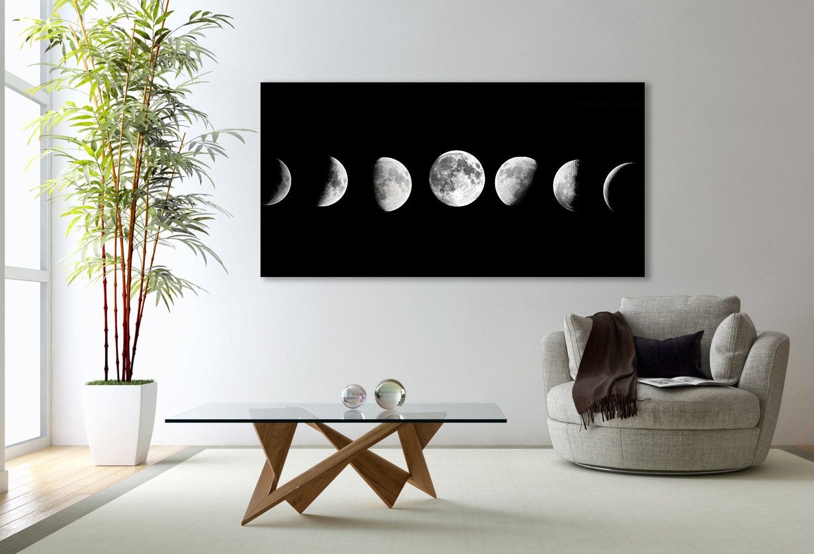 Moon Wall Art Moon Canvas Print Space Wall Art Moon Photo | Etsy