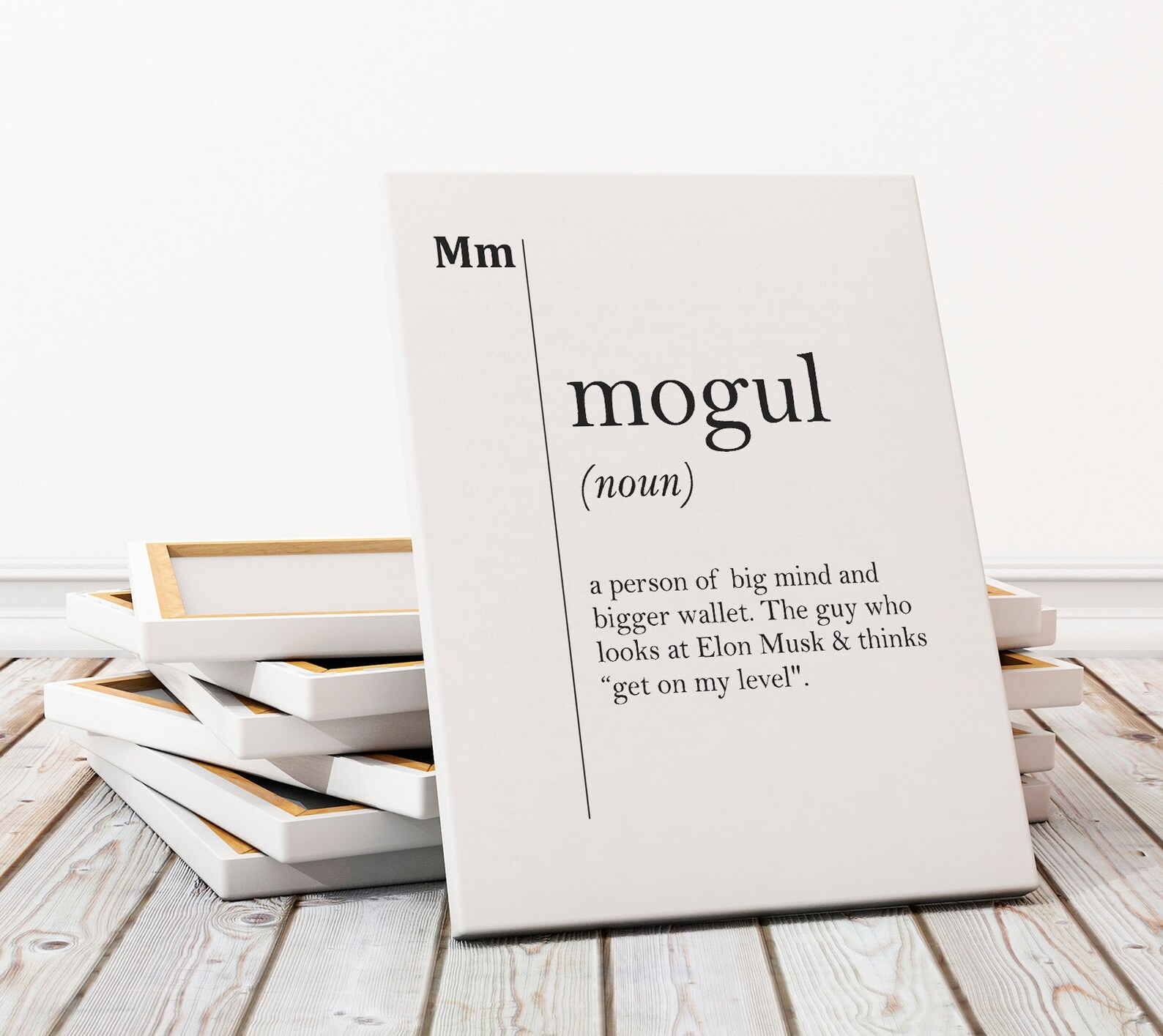 Mogul Definition Canvas Print, Businessman Gift, Mogul Gift ...