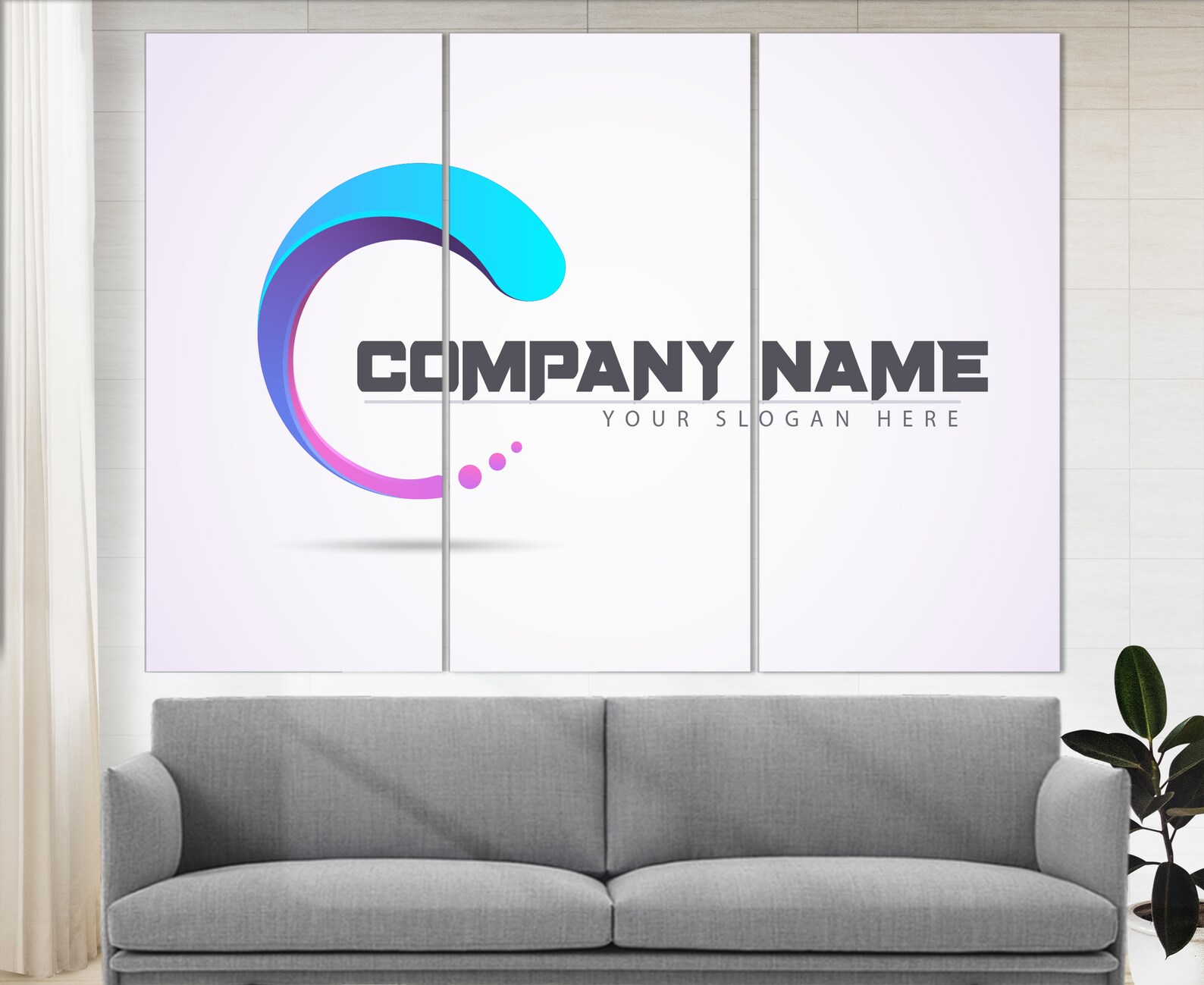 Your Company Logo Canvas Print Custom Business Sign on - Etsy