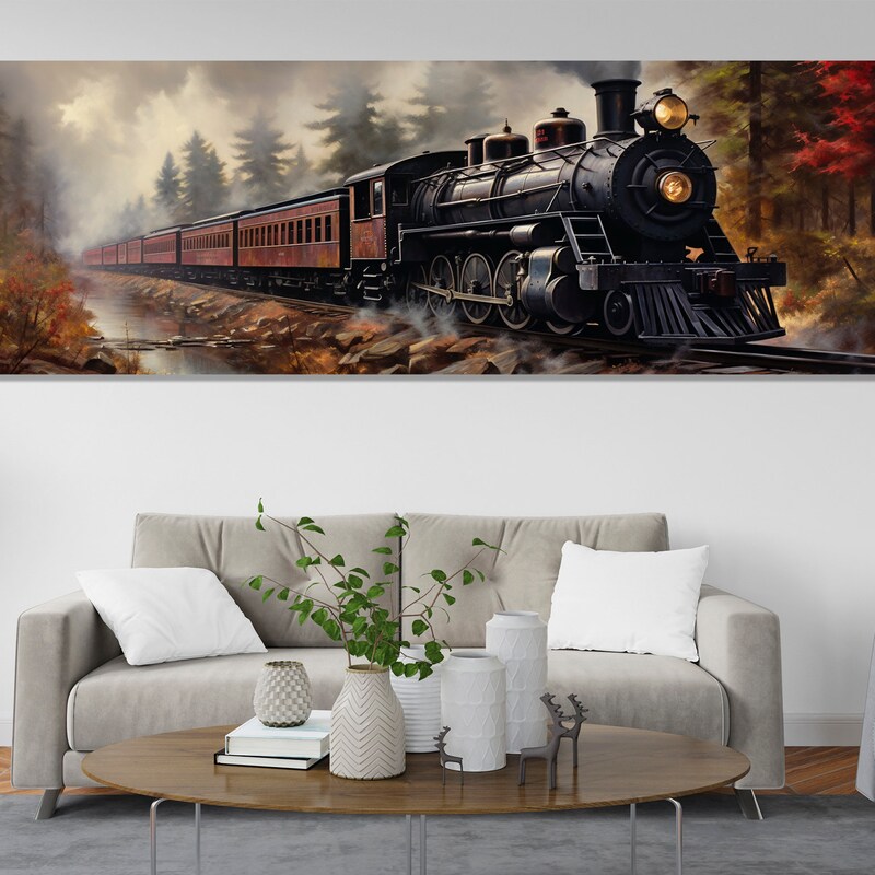Train Poster - Etsy