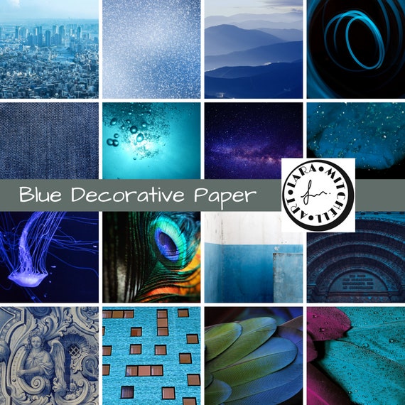 16 decorative paper journal, collage pretty paper patterns digital ...