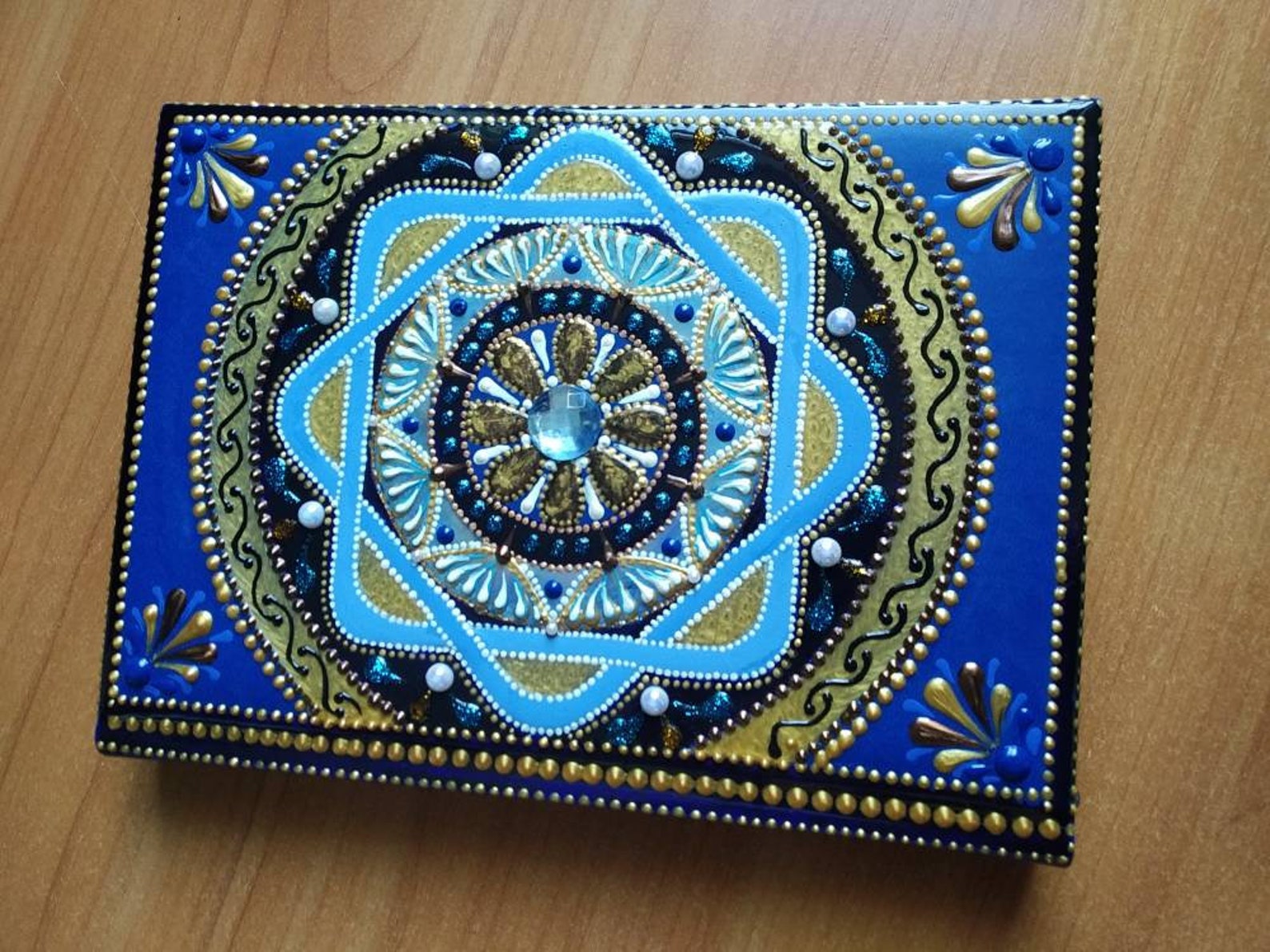 Handpainted Mandala Notebook Hardcover Undated Yoga Journal - Etsy