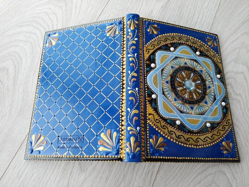 Handpainted Mandala Notebook Hardcover Undated Yoga Journal - Etsy