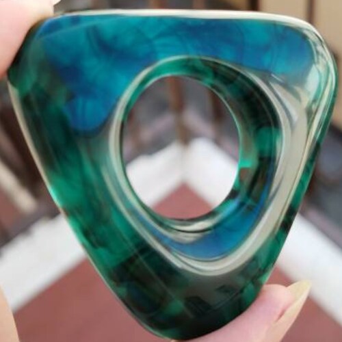 Handmade Polymer Clay Malachite Coraline Seeing Looking Stone - Etsy