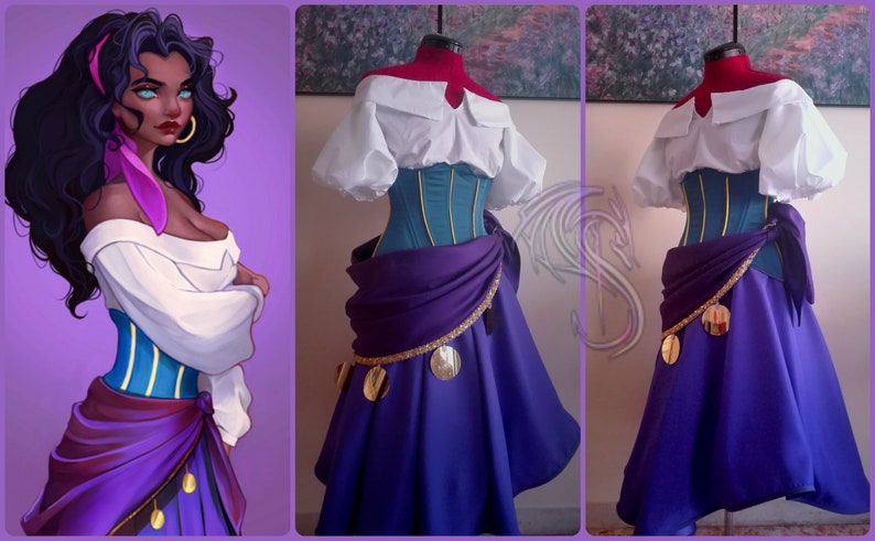 Esmeralda Cosplay Costume Etsy