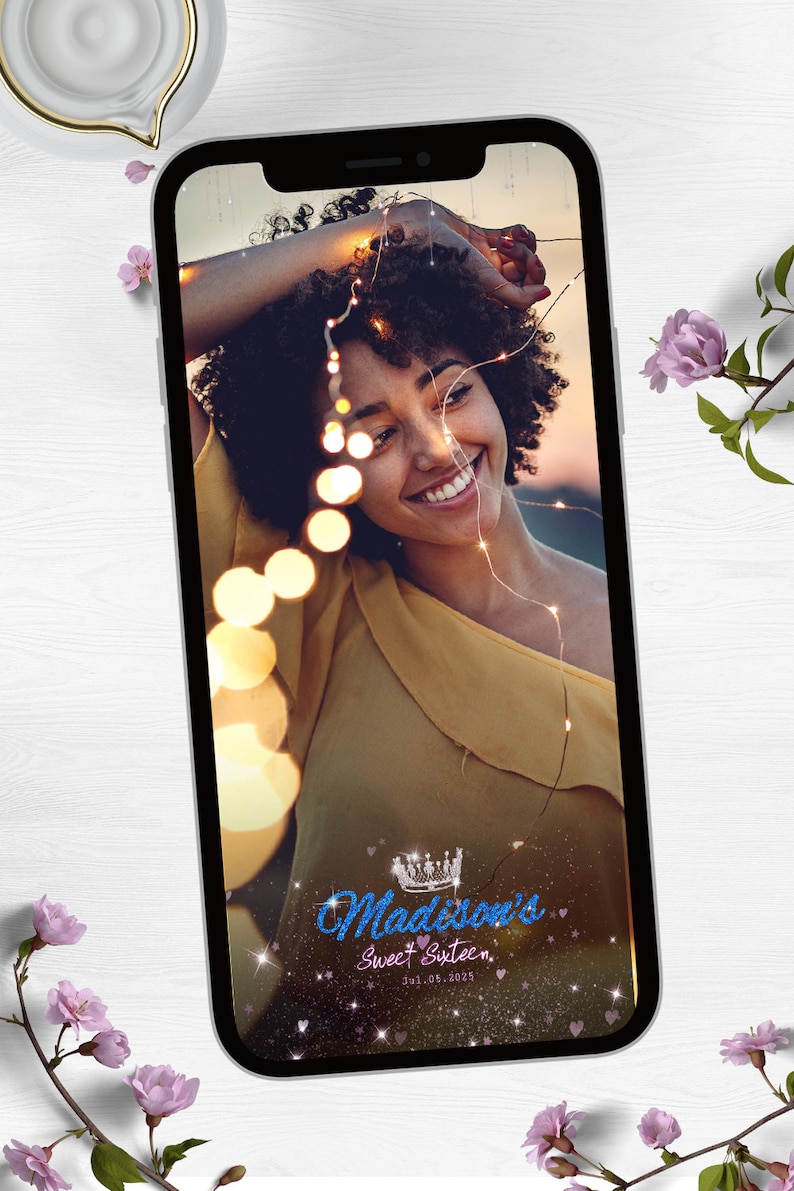 Snapchat Filter Quinceañera-instant DOWNLOAD Editable-custom - Etsy