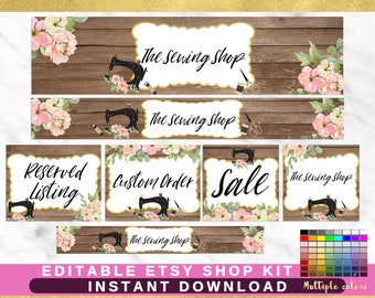 Sewing Shop Banner | Etsy