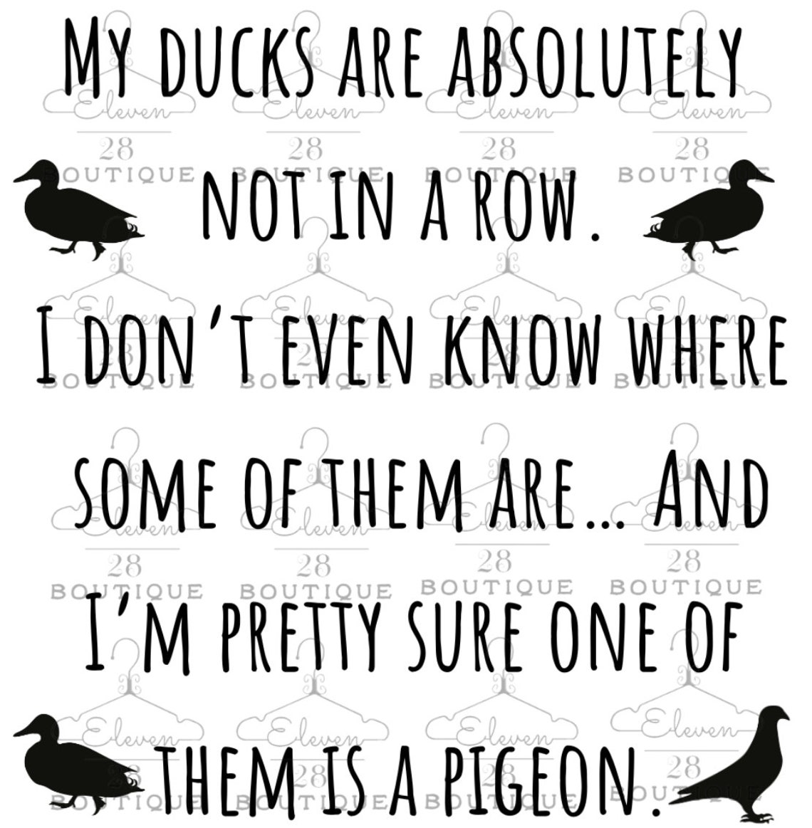 My Ducks Are Absolutely Not in A Row Digital File, PNG, SVG - Etsy