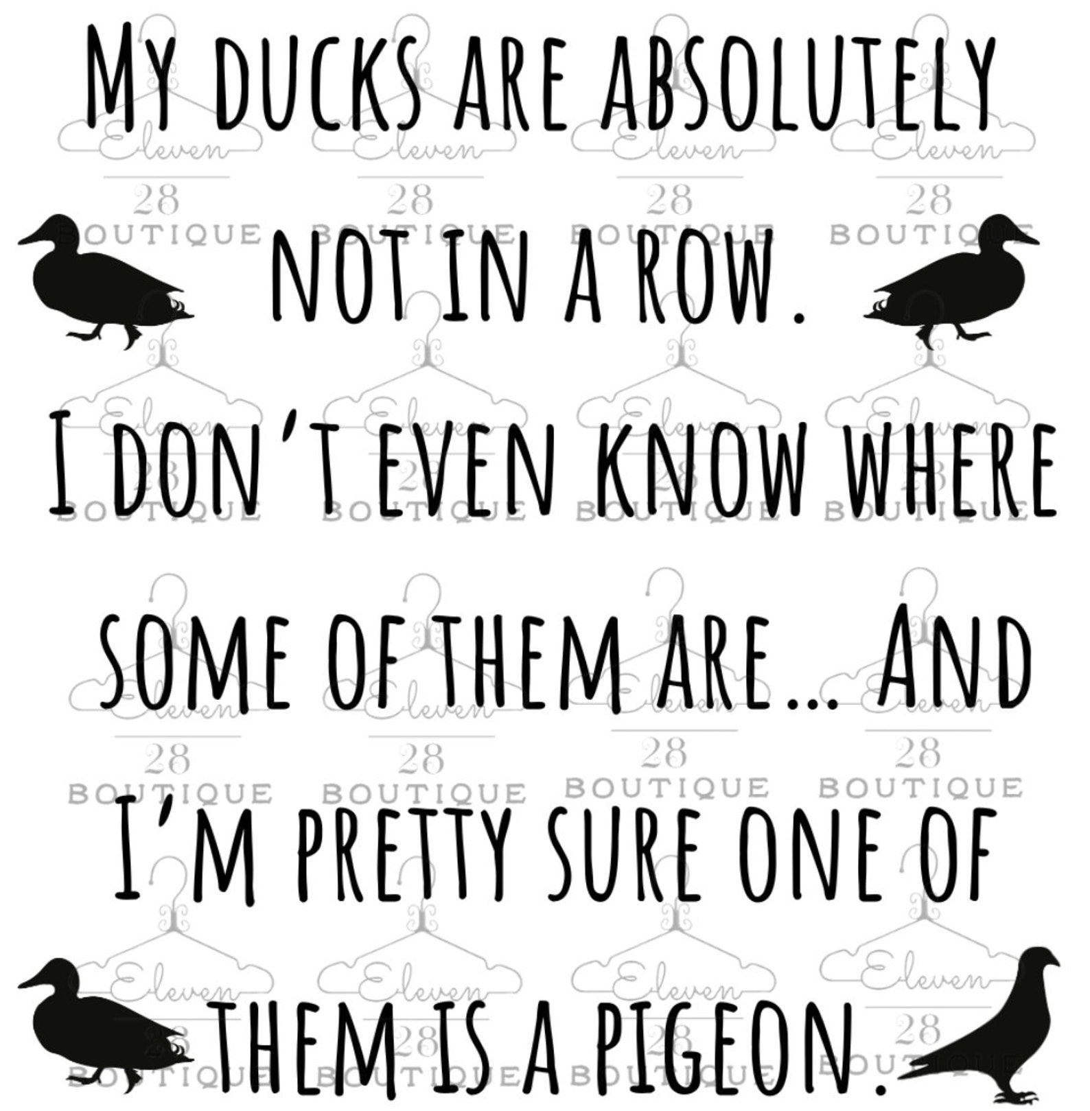 My Ducks Are Absolutely Not in A Row Digital File, PNG, SVG - Etsy
