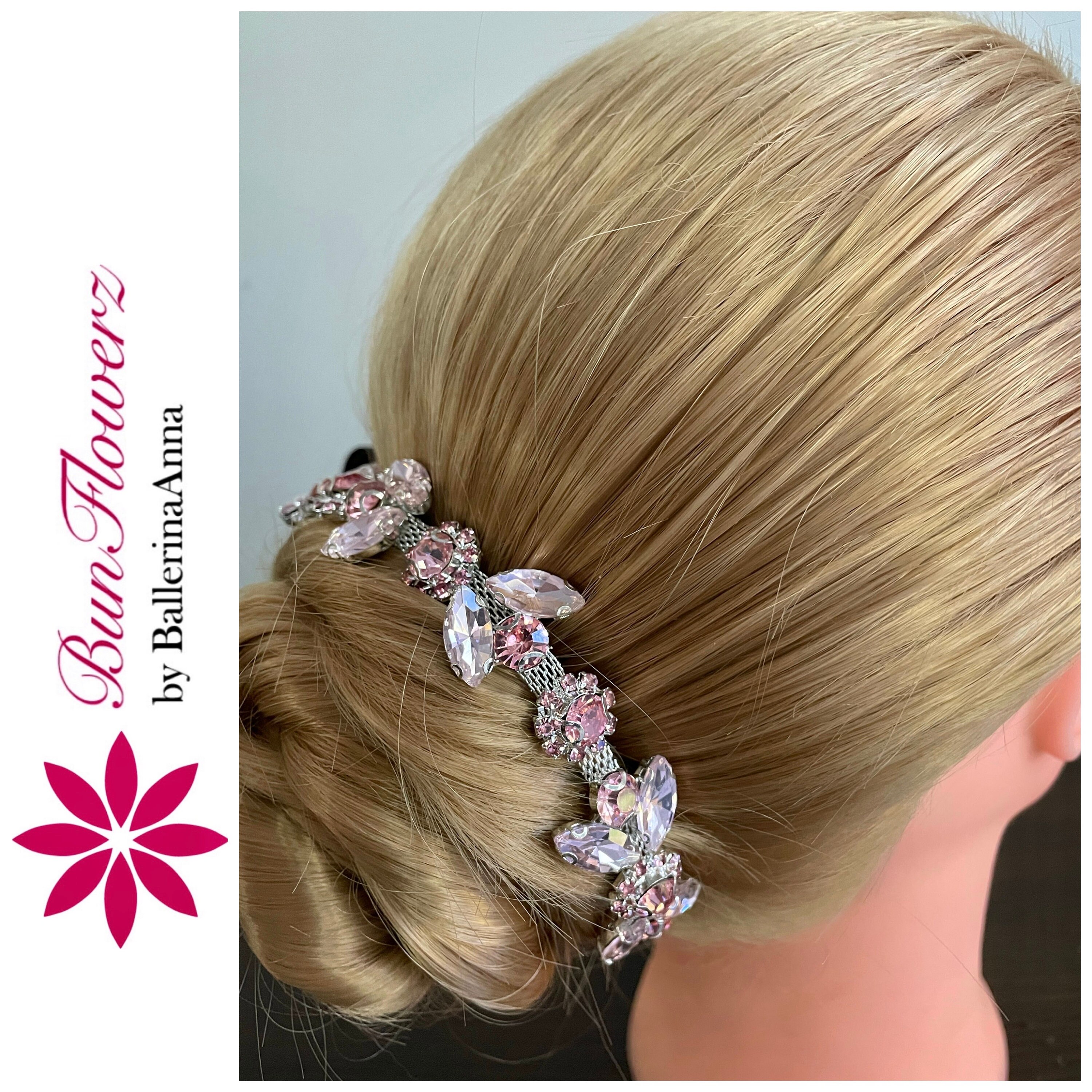 Pink Jewel Bunwreath tourmaline Ballet Wrap, Jewel Bunwrap, Jewel Bun ...