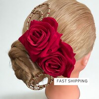 Rosie Rose Hairpiece - Etsy