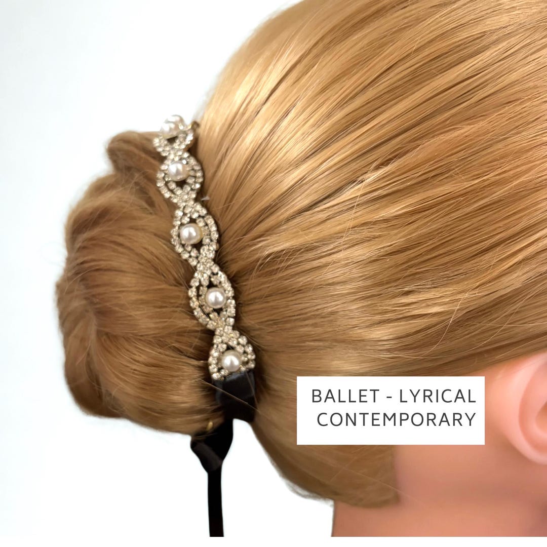 Pearl Rhinestone Ballet Bunwrap – Classical Dance Hair Accessory ...