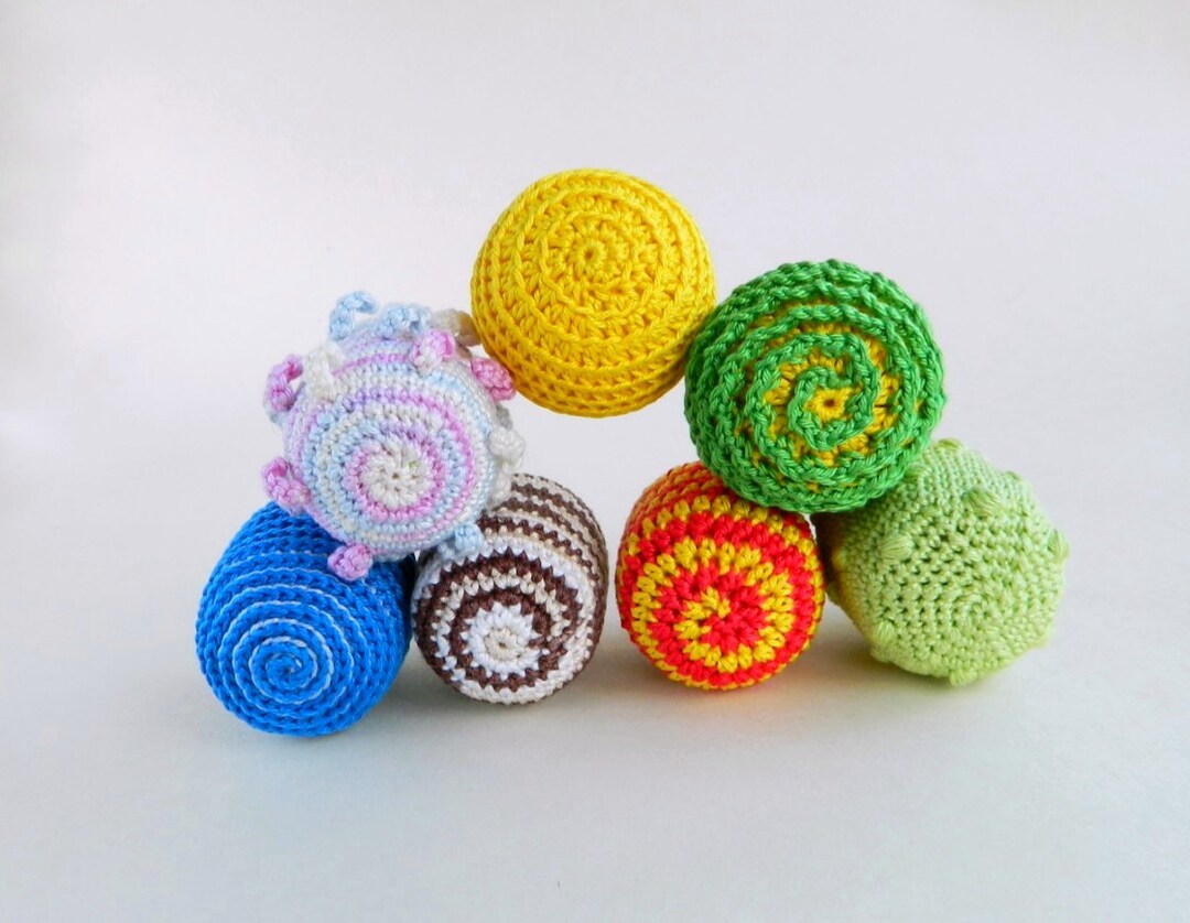 Sensory Toys Baby Rattle / Rainbow Baby Fidget Toys / Montessori Baby ...