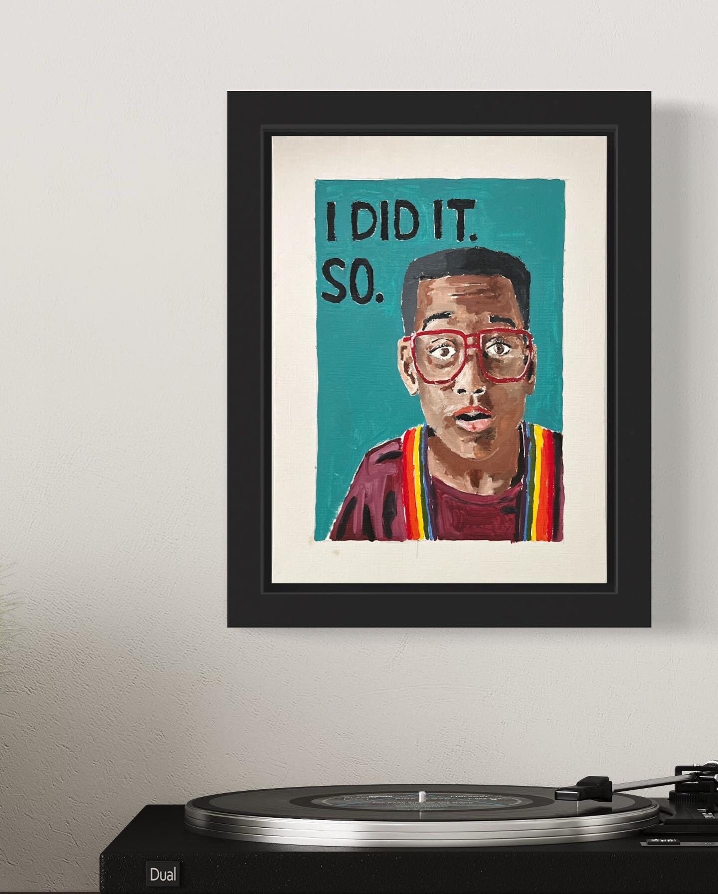 I Did It. Original Oil Painting of Urkel From 90s Show Family Matters ...