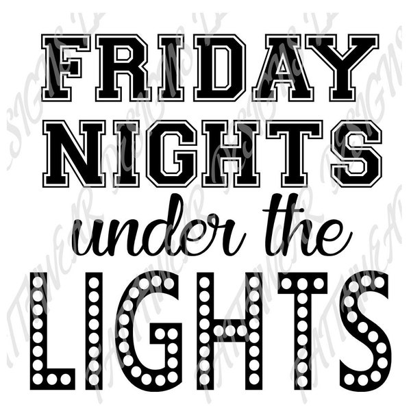 Friday Night Lights - Etsy