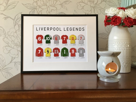 Liverpool Legends of Anfield A4 Print | Etsy